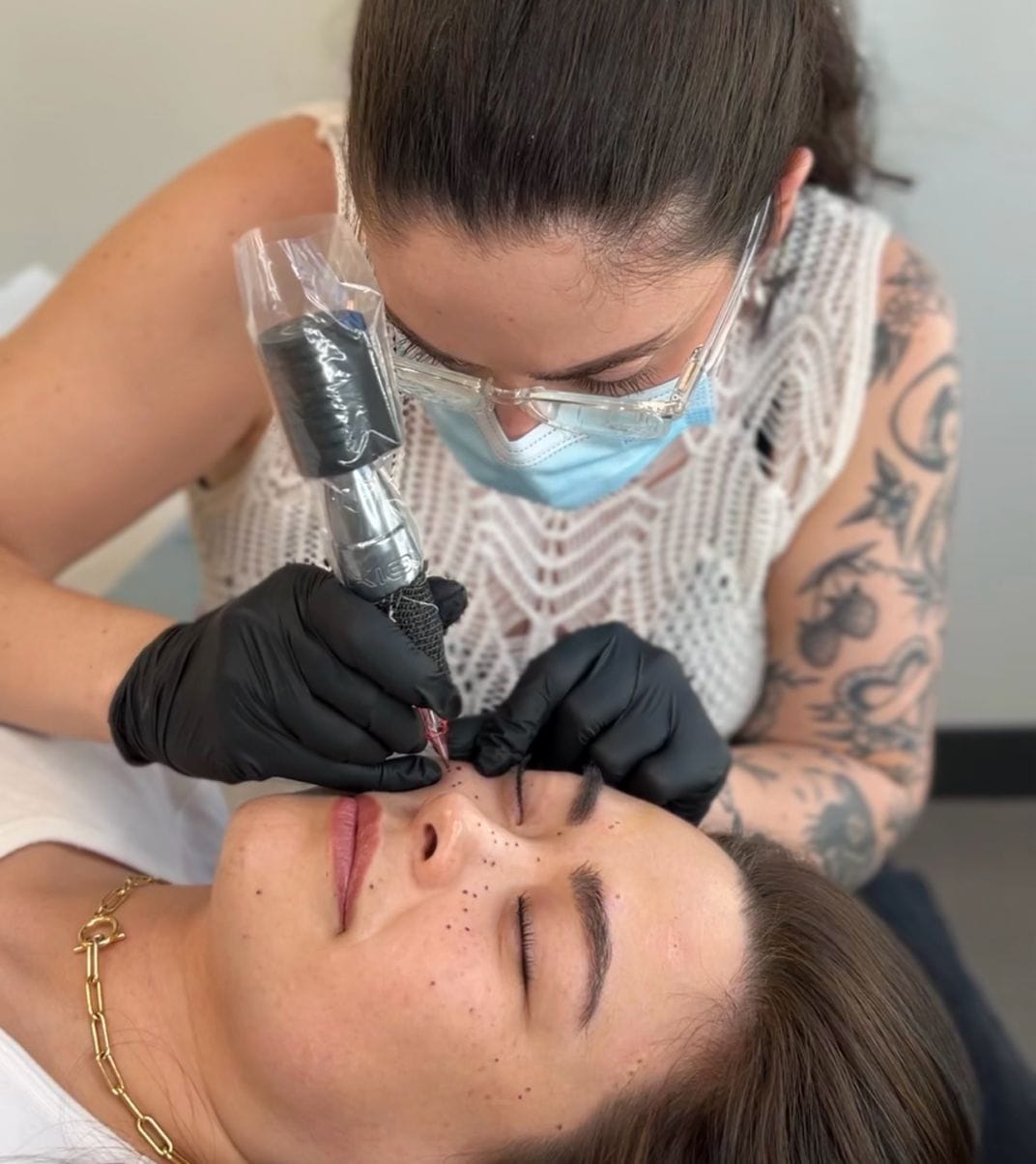 Faux Freckles And Beauty Marks DAELA Cosmetic Tattoo